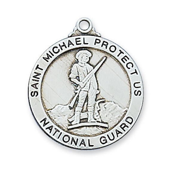 Hail Mary Gifts | Jewelry | Ss National Guard Medal 24 Ch | Poshmark